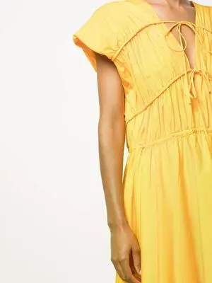 Tove Ceres Flared Midi Dress - Yellow