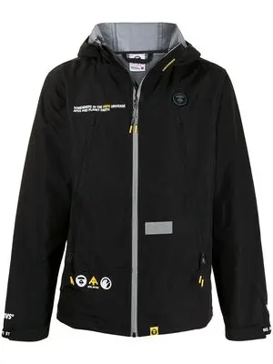 AAPE BY *A BATHING APE® Logo-print Hooded Rain Jacket