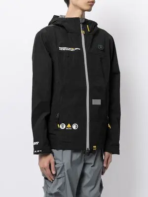 AAPE BY *A BATHING APE® Logo-print Hooded Rain Jacket