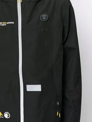 AAPE BY *A BATHING APE® Logo-print Hooded Rain Jacket