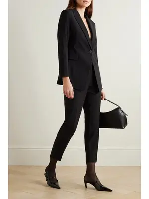 Theory Etiennette Grain De Poudre Wool-blend Blazer