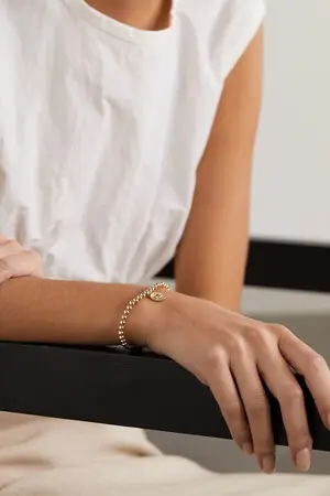 SYDNEY EVAN Aquarius 14-karat Diamond Bracelet