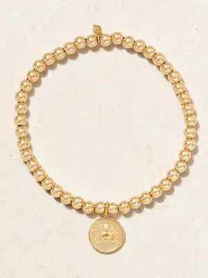 SYDNEY EVAN Cancer 14-karat Diamond Bracelet - Gold