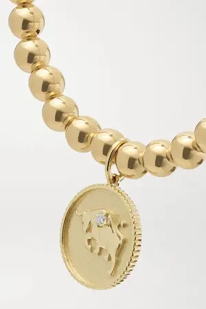 SYDNEY EVAN Taurus 14-karat Diamond Bracelet