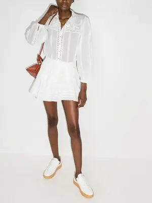 LoveShackFancy Ronda Floral-embroidery Blouse