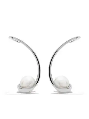 TASAKI 18kt White Gold Atelier Aurora Akoya Pearl Earrings - Silver