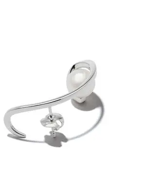 TASAKI 18kt White Gold Atelier Aurora Akoya Pearl Earrings - Silver