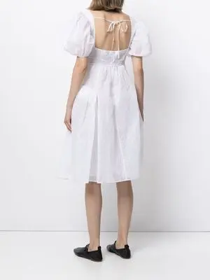 Cecilie Bahnsen Puff-sleeve Midi Dress