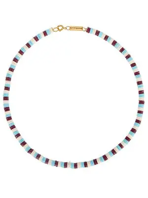 gimaguas - Pukas Striped Sequinned Necklace