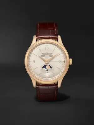 JAEGER-LECOULTRE Master Control Calendar Automatic 40mm 18-karat Rose And Alligator Watch, Ref No. Q4142520