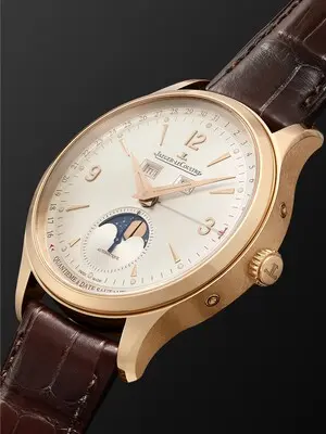 JAEGER-LECOULTRE Master Control Calendar Automatic 40mm 18-karat Rose And Alligator Watch, Ref No. Q4142520