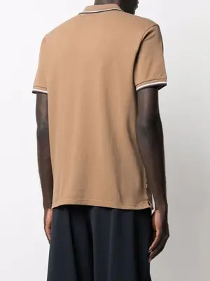 Woolrich Stripe-trim Polo Shirt - Brown