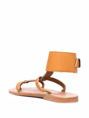 K.JACQUES Caravelle Leather Flat Sandals