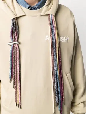 AMBUSH Drawstring Cotton Hoodie - Neutrals