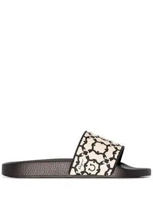 Ferragamo Open Toe Flats For Women