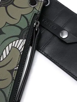 PORTS V Floral Paisley-print Strap Cardholder