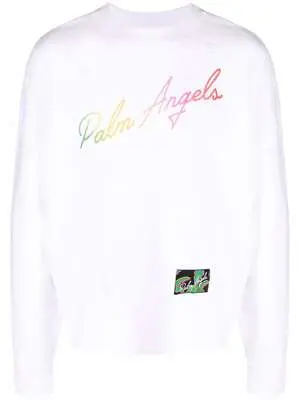 Palm Angels Logo-print Sweatshirt - White