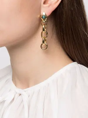 AURÉLIE BIDERMANN Tao Snake Drop Earrings