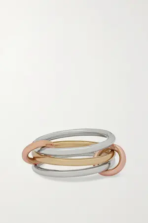 SPINELLI KILCOLLIN Solarium Set Of Three Rings - Gold