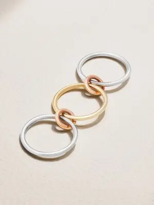 SPINELLI KILCOLLIN Solarium Set Of Three Rings - Gold