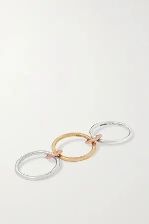 SPINELLI KILCOLLIN Solarium Set Of Three Rings - Gold