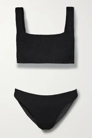 Hunza G Xandra Seersucker Bikini - Black