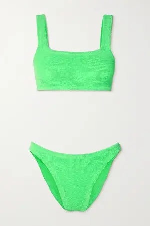Hunza G Xandra Seersucker Bikini Green