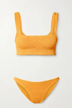 Hunza G Xandra Seersucker Bikini Orange