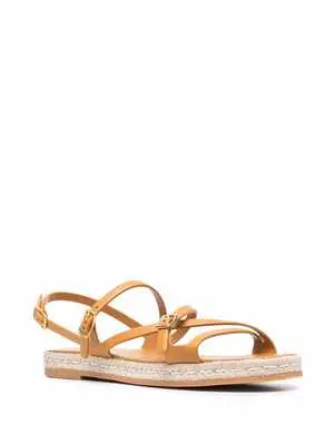 TOD'S Strappy Raffia Sole Sandals