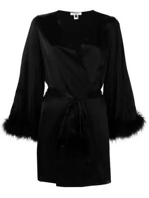 GILDA & PEARL Kitty Short Robe - Black