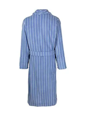 TEKLA Stripe-print Organic-cotton Robe