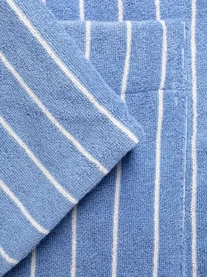 TEKLA Stripe-print Organic-cotton Robe