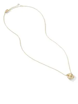David Yurman 18kt Yellow Petite Chatelaine Citrine And Diamond Necklace - Gold