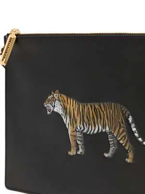 Stefano Ricci Painted-tiger Clutch Bag