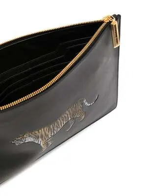Stefano Ricci Painted-tiger Clutch Bag