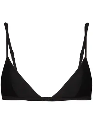 Matteau Petite Triangle Bikini Top - Black