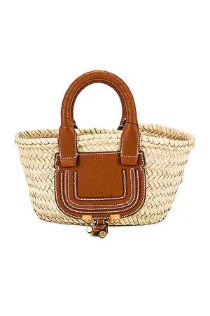 Chloé Mini Marcie Raffia Bag