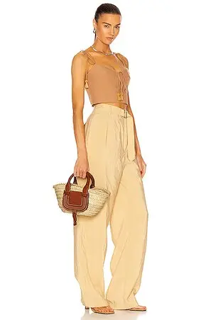 Chloé Mini Marcie Raffia Bag