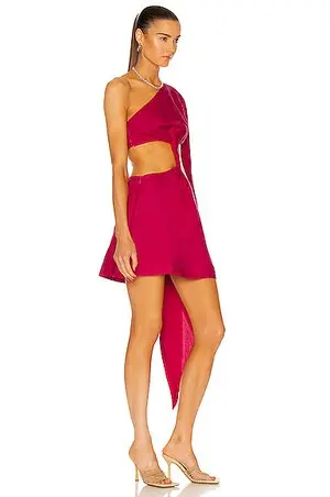 Cult Gaia Lucienne Dress In Fuchsia
