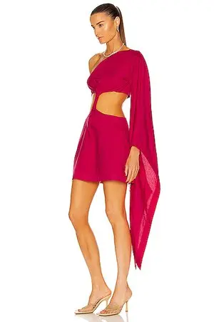 Cult Gaia Lucienne Dress In Fuchsia