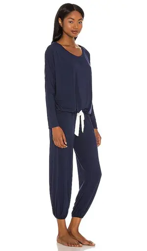Eberjey Gisele Slouchy Set - Navy & Ivory