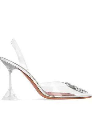 Amina Muaddi Leopard Shoes for Women 