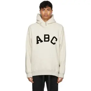 Fear Of God Fear Of God Off-White 'ABC' Hoodie - Cream Heath