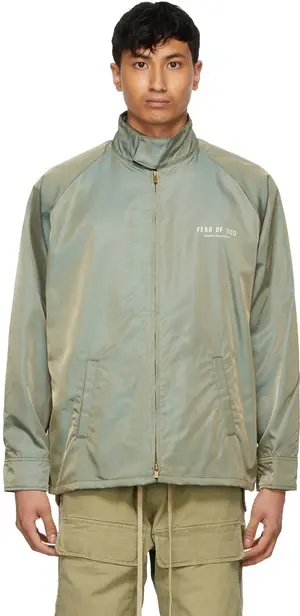 Fear Of God Fear Of God Green Iridescent Souvenir Jacket - Green Iride