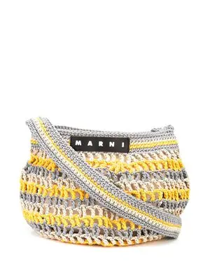Marni Striped Crochet Tote Bag