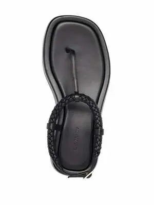 GIA BORGHINI X Rosie Huntington-whiteley Thong Sandals - Black
