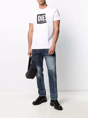 DIESEL® Patchwork Straight-leg Jeans
