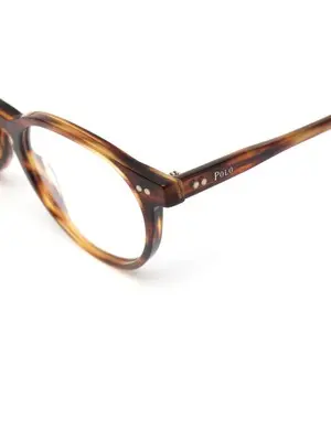 Polo Ralph Lauren Tortoiseshell Round Frame Glasses
