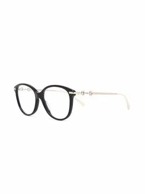 Gucci Round-frame Clear Eyeglasses
