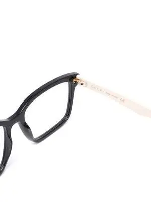 Gucci Rectangle-frame Clear Eyeglasses